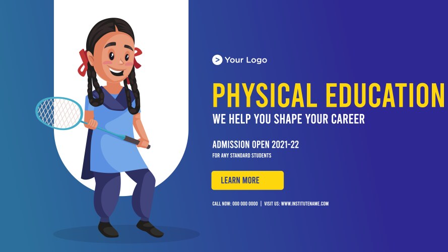 Banner design of education training Royalty Free Vector