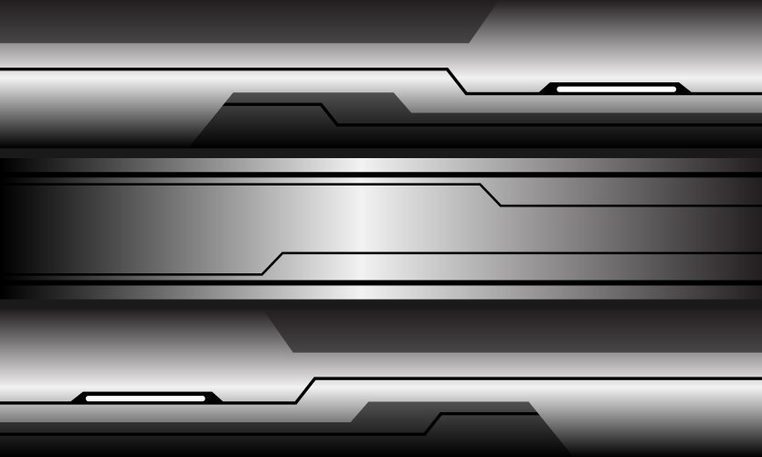 Abstract silver grey metal cyber green light Vector Image