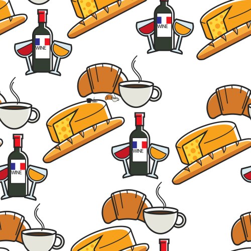 French baker cartoon Royalty Free Vector Image