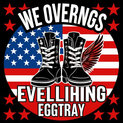 American veteran us maps boots and weapon Vector Image