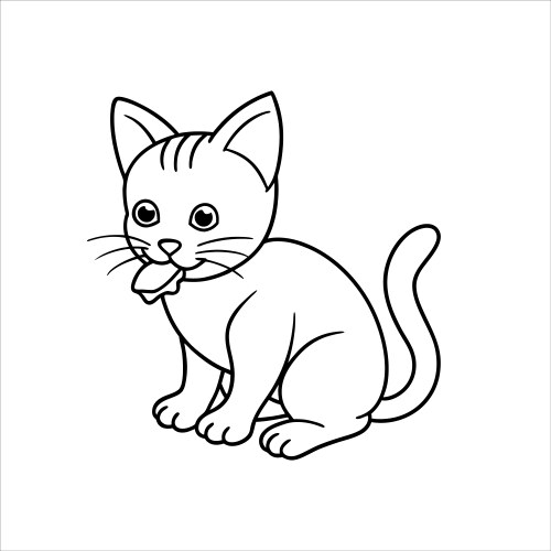 Kitten Outline Vector Images (over 30,000)
