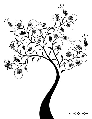 Tree with birds Royalty Free Vector Image - VectorStock