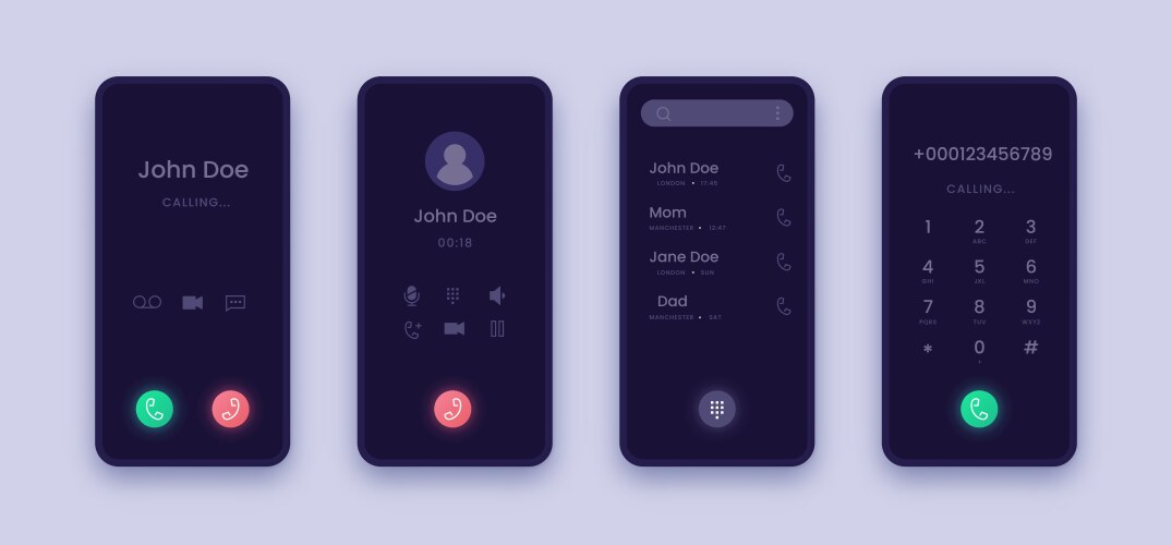 Call Screen Template Vector Images (over 8,900)