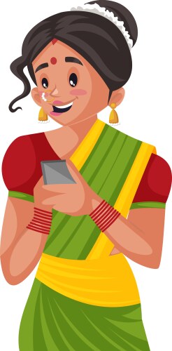 Indian marathi man cartoon Royalty Free Vector Image
