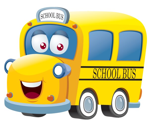 School bus with kids Royalty Free Vector Image