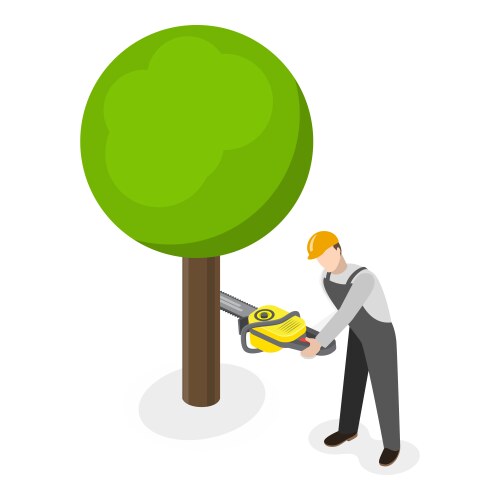 Cartoon Cutting Down Trees Vector Images (over 120)