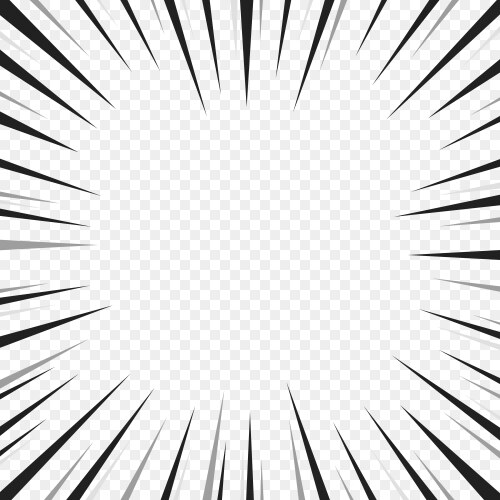 Abstract comic book flash explosion radial lines Vector Image