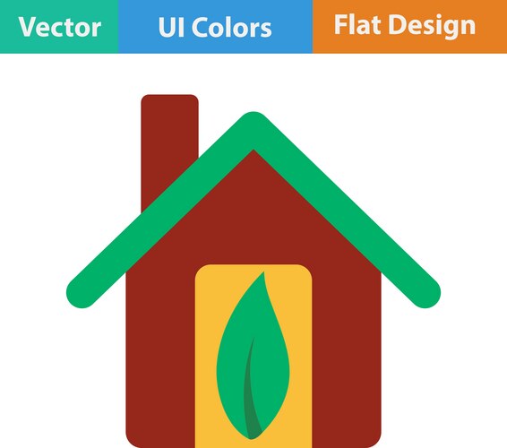 Family home icon cartoon style Royalty Free Vector Image