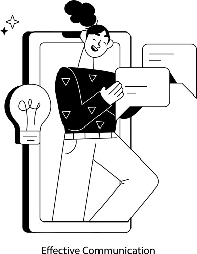 Effective communication Royalty Free Vector Image