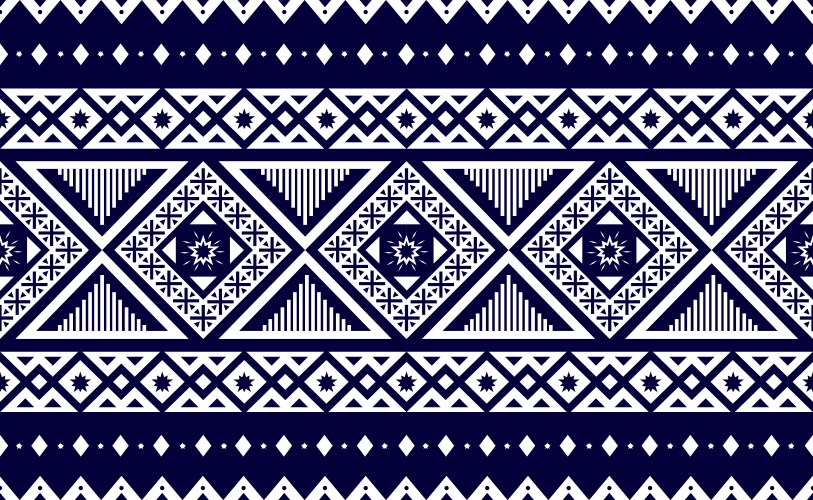 Ethnic indian pattern traditional geometric Vector Image