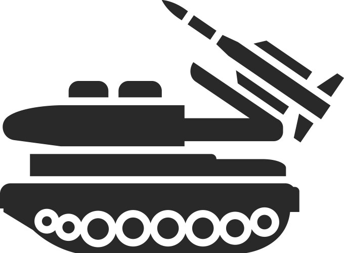Self-Propelled Artillery Vehicle Royalty Free Vector Image