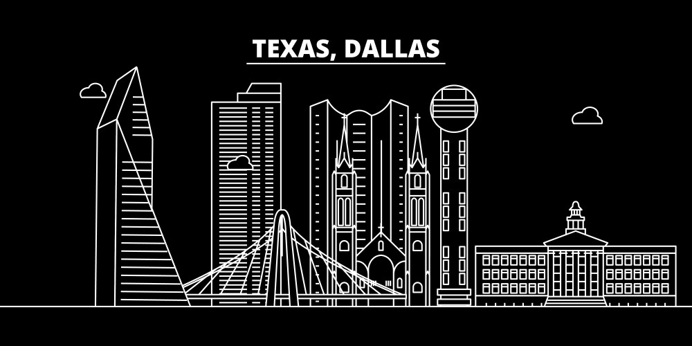 Dallas skyline Vector Images & Graphics for Commercial Use | VectorStock