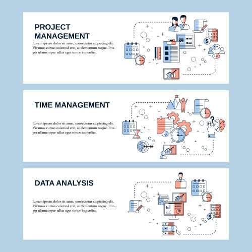 Data management statistics become storytellers Vector Image