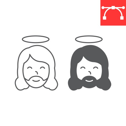 Jesus Clipart Black White Vector Images (over 880)