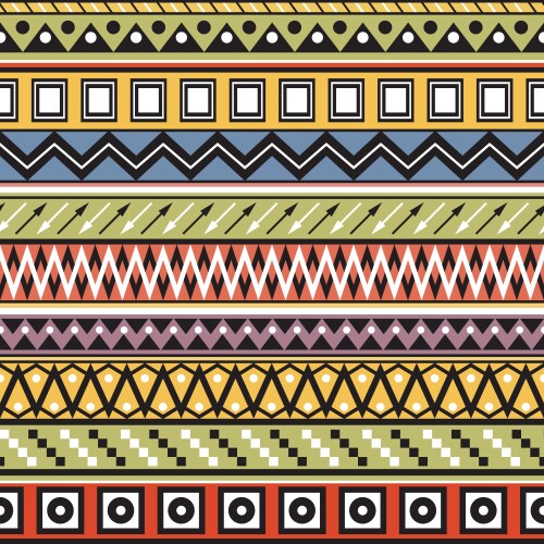 African ethnic pattern tribal Royalty Free Vector Image