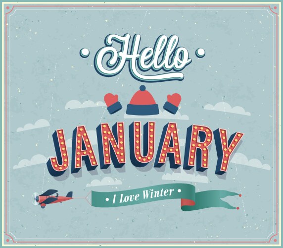 Hello January Vector Images (over 680)