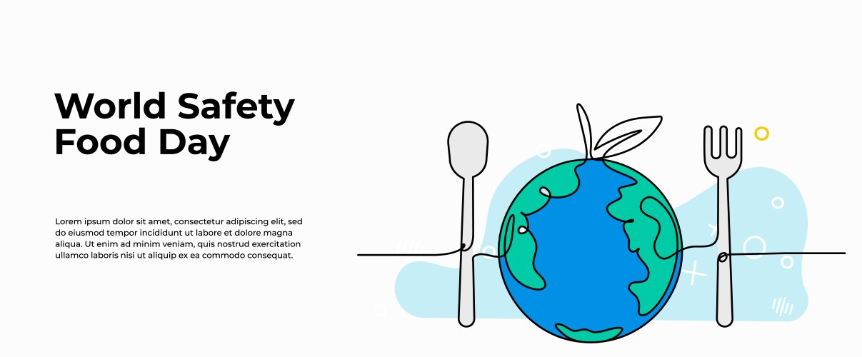 Continuous one line design of healthy food Vector Image