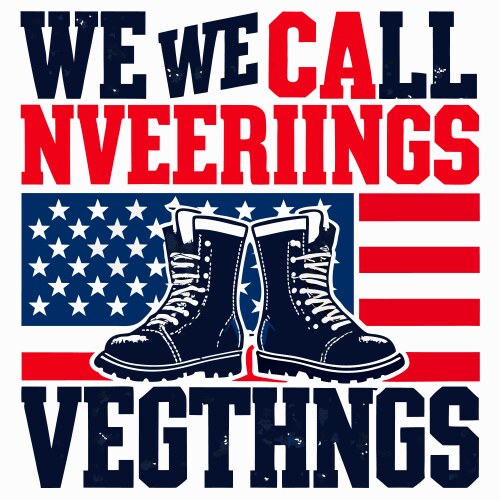 American veteran us maps boots and weapon Vector Image