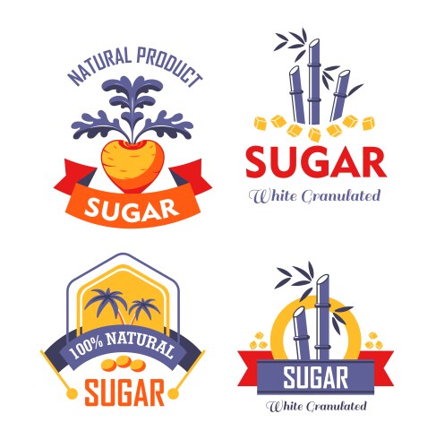 Logo of sugar Royalty Free Vector Image - VectorStock