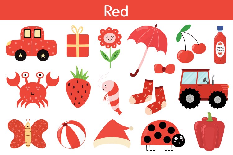 Learn primary colors color sorting activity Vector Image