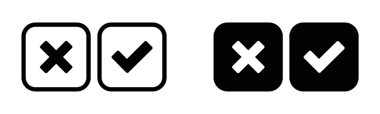 True False Icon True False Vector Images | Depositphotos