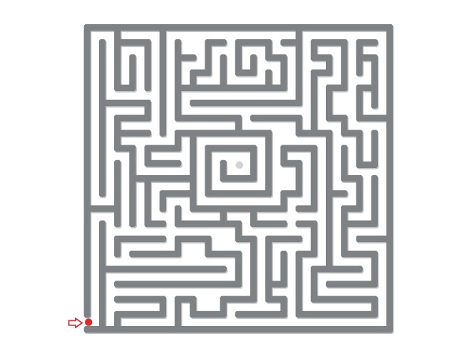 Gray maze Royalty Free Vector Image - VectorStock
