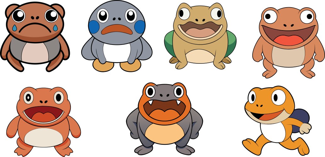 Yellow tang flat design animal Royalty Free Vector Image