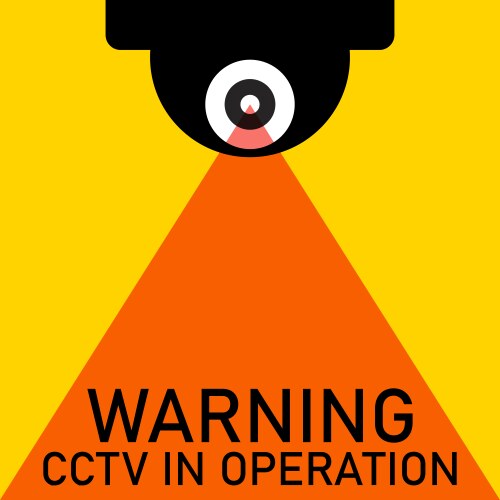Cctv Warning Vector Images (over 7,100)