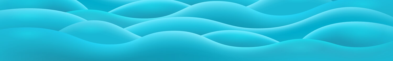 3d realistic cartoon blue waves isolated Vector Image