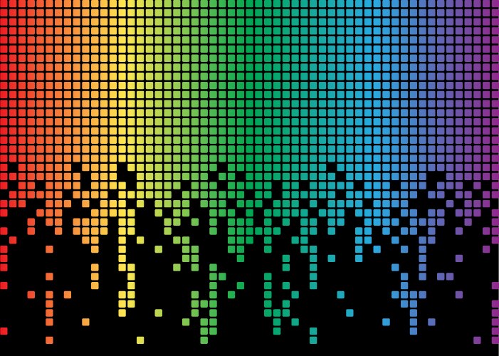 Digital pixel drip background – Royalty-Free Vector | VectorStock
