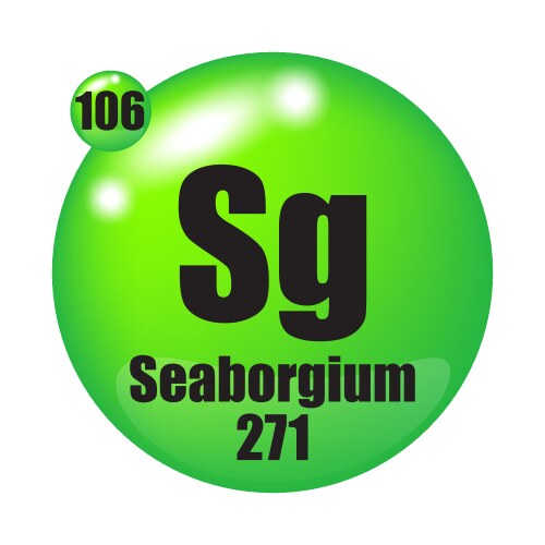 Antimony icon sb chemical element atomic number Vector Image