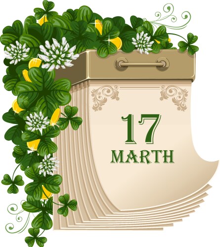 Tear-off paper calendars Royalty Free Vector Image