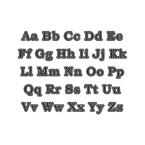 Double Fonts Vector Images (over 2,700)