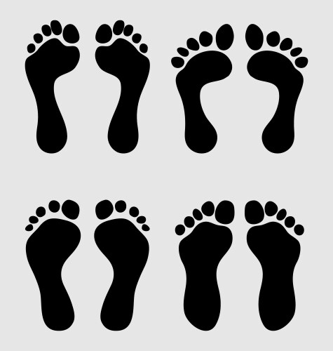 Foot step Royalty Free Vector Image - VectorStock