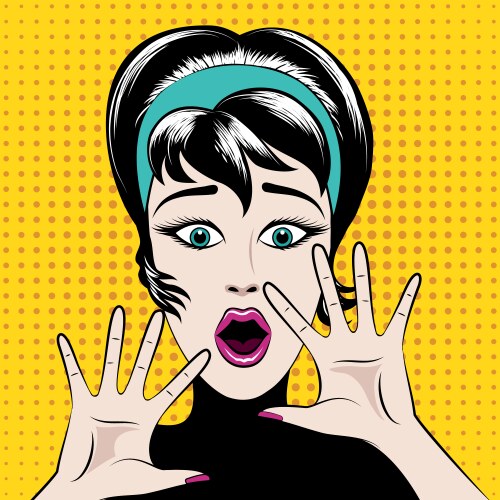 Scared Pop Art Vector Images (over 380)