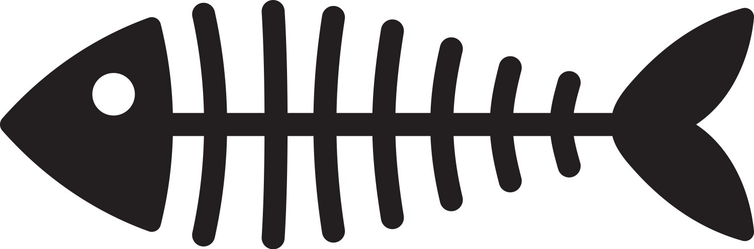 Logo Fish Skeleton Vector Images (over 1,300)