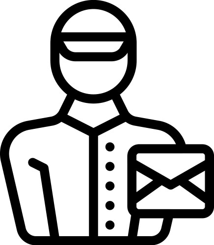Postman Outline Vector Images (over 1,400)