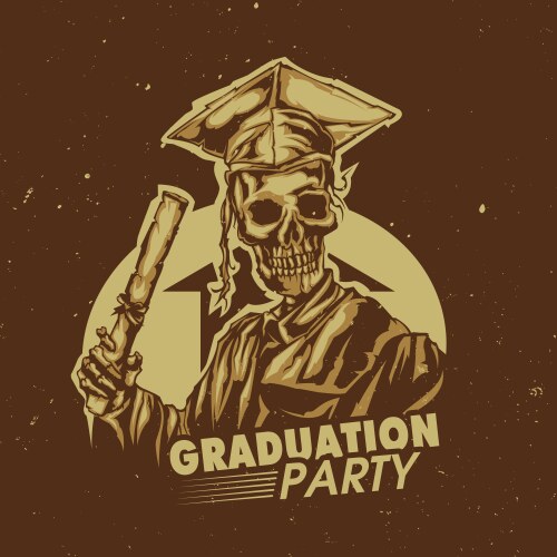 Graduation Skeleton Vector Images (94)