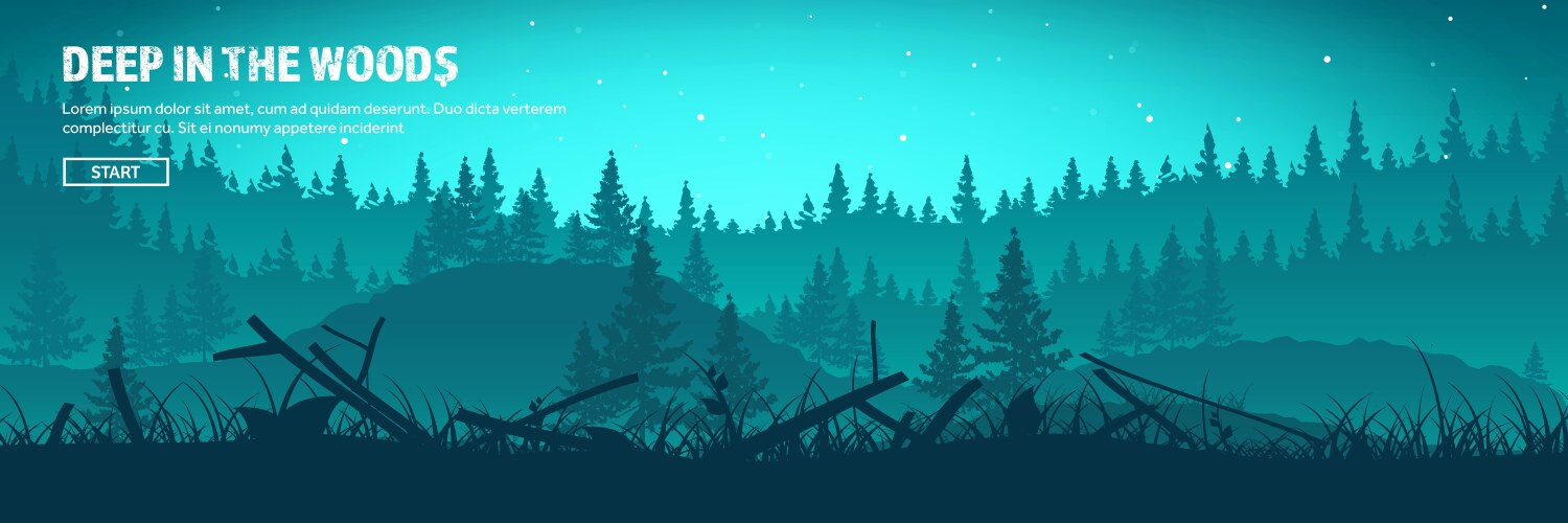 Landscape seamless background with mountains pixel