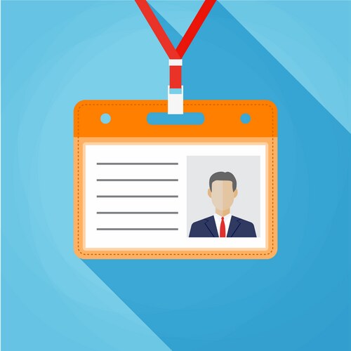 Manager with Name Badge - Pop Art – Royalty-Free Vector | VectorStock
