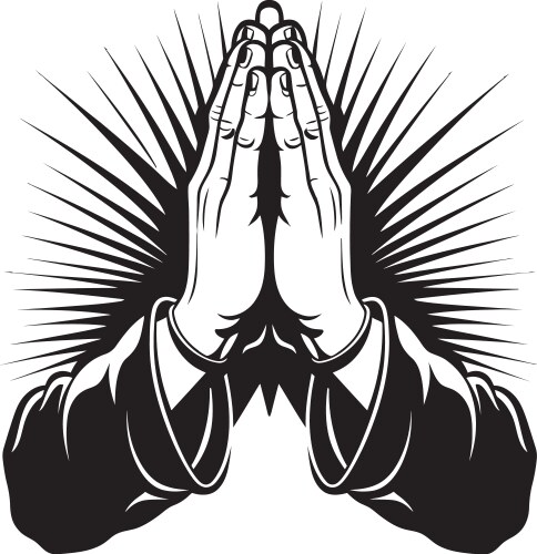 Praying Hands Black and White Vector Images (over 8,500)