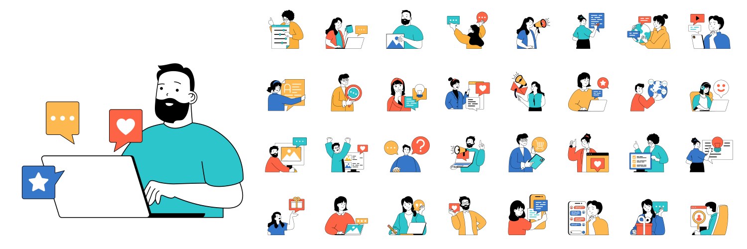 Social Media Influence Vector Images (over 11,000)