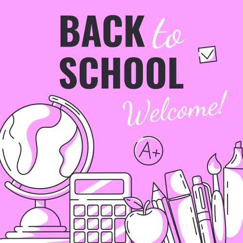 Back to School Announcement Vector Images (over 1,100)