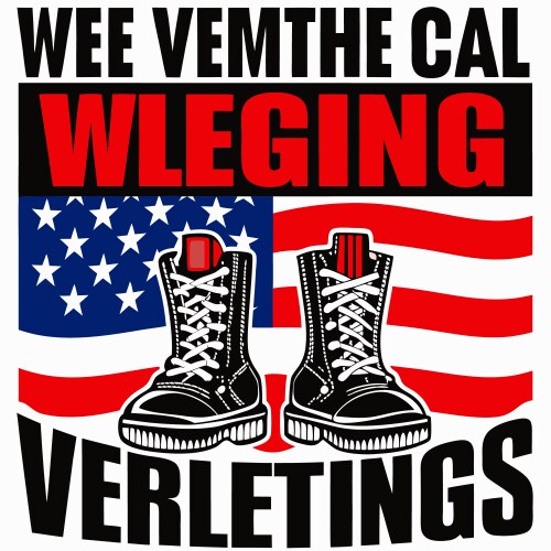 American veteran us maps boots and weapon Vector Image