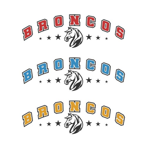 Mustangs clip art design mascot Royalty Free Vector Image