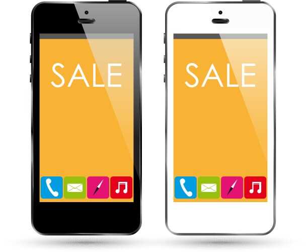 Iphone 14 pro max mockup design Royalty Free Vector Image