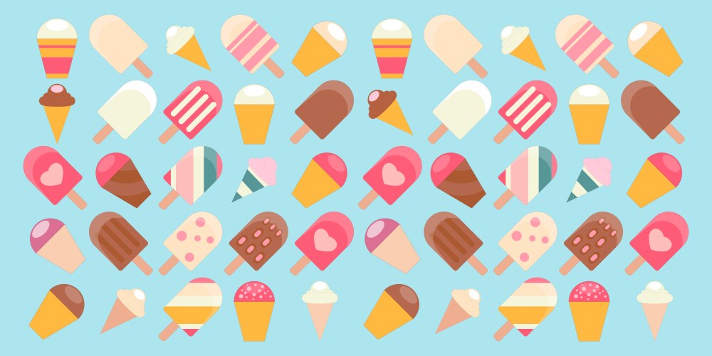 Sweets and desserts posters set Royalty Free Vector Image