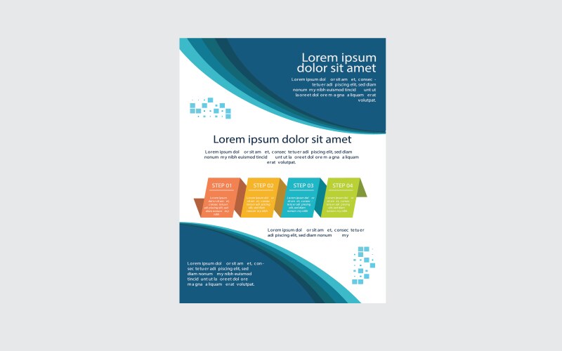 Company travel business flyer design Royalty Free Vector