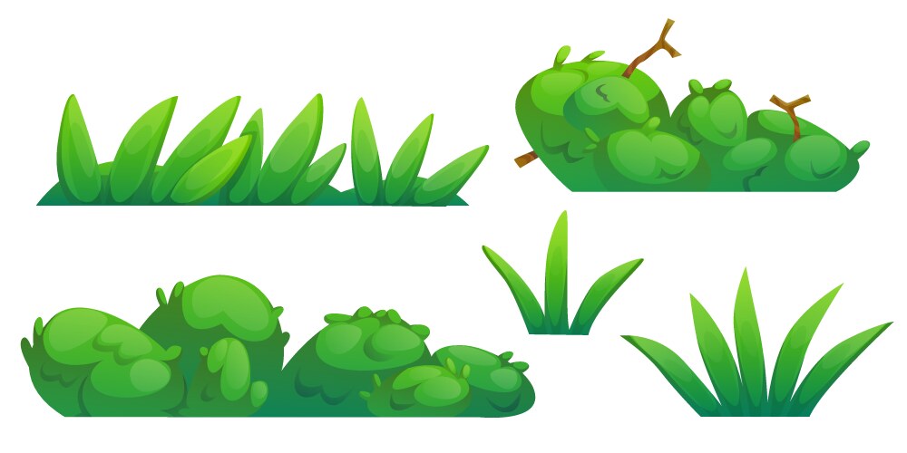 Grass cartoon texture field shape Royalty Free Vector Image