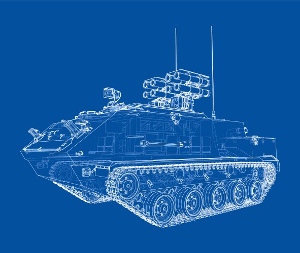 Anti-tank armored car Royalty Free Vector Image